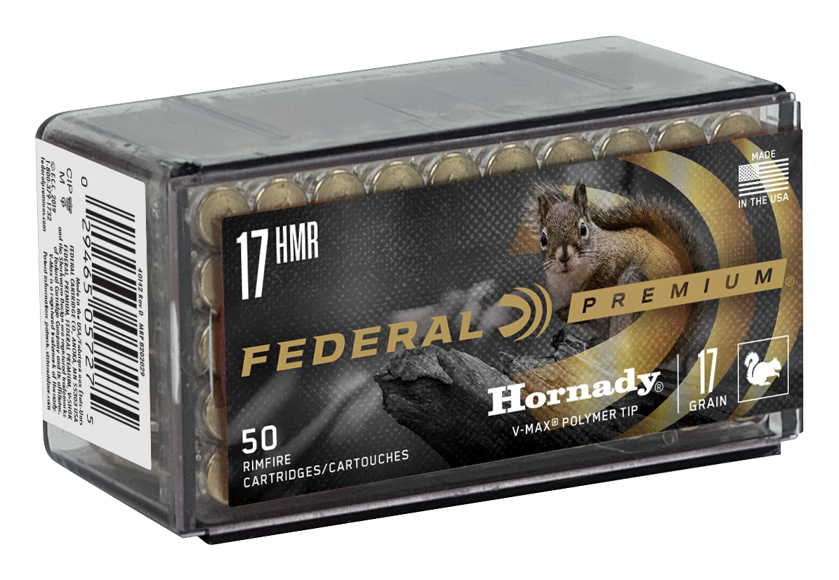 Federal Premium V-Shok Varmint Magnum .17 HMR 17 Grain V-Max Rimfire ...
